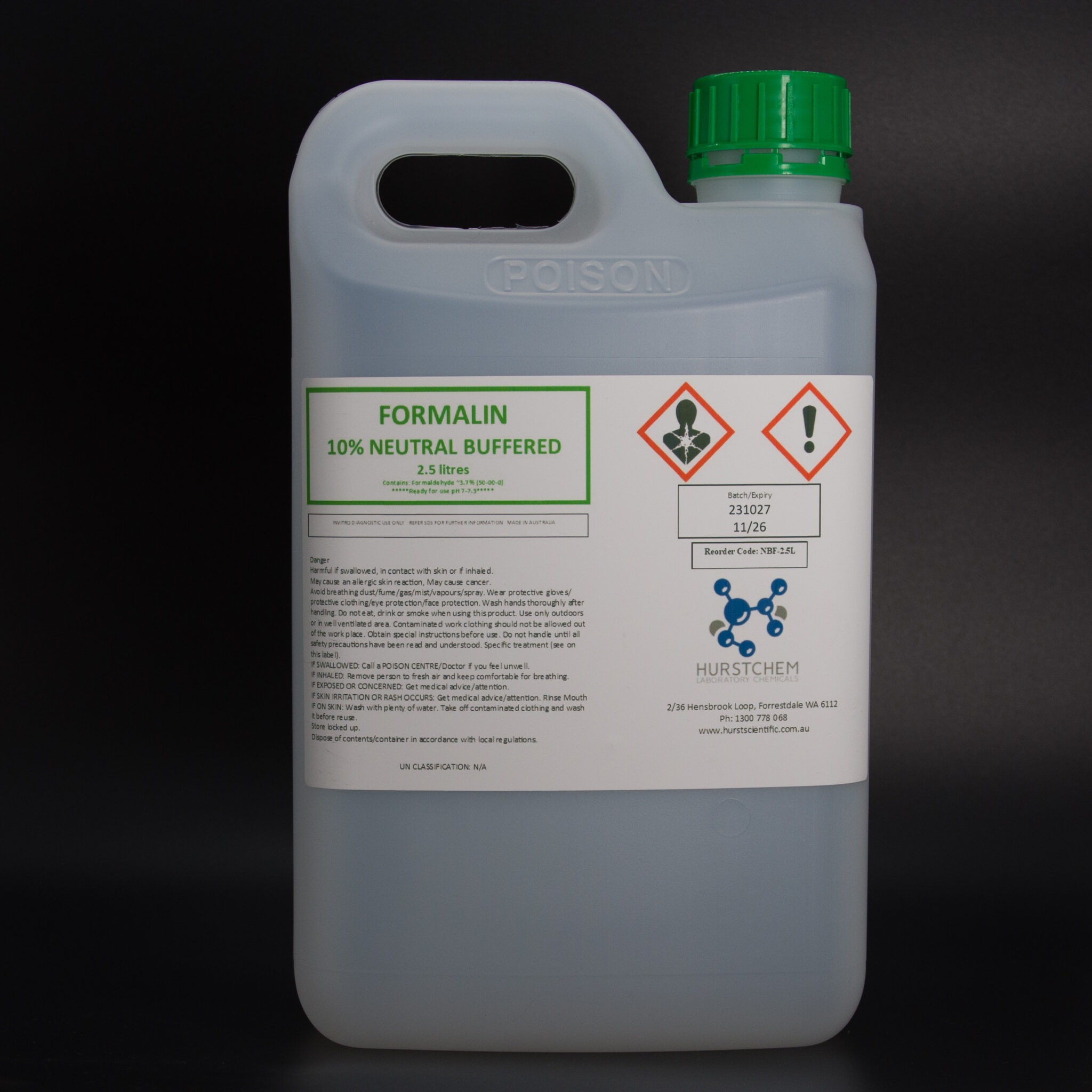 formalin 10% neutral buffered | Buy Online at Hurst Scientific