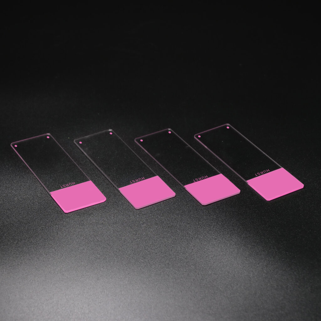 microscope slide colourfrost 45° bevelled edge with clipped corners ...
