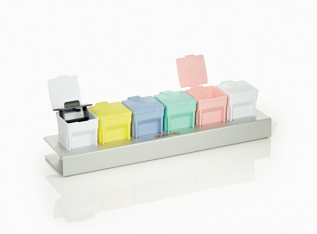 Easydip Slide Staining Kit with One Anodized Aluminium Rack along with ...