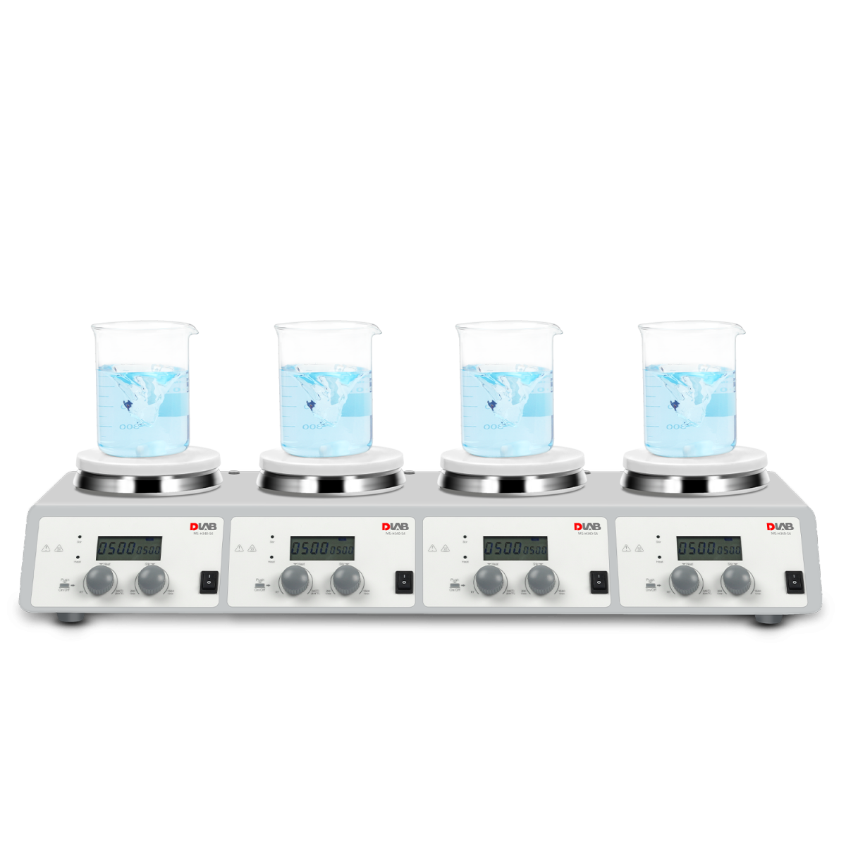 4 channel Magnetic Stirrer Stainless Steel with Ceramic Coated Hotplate ...