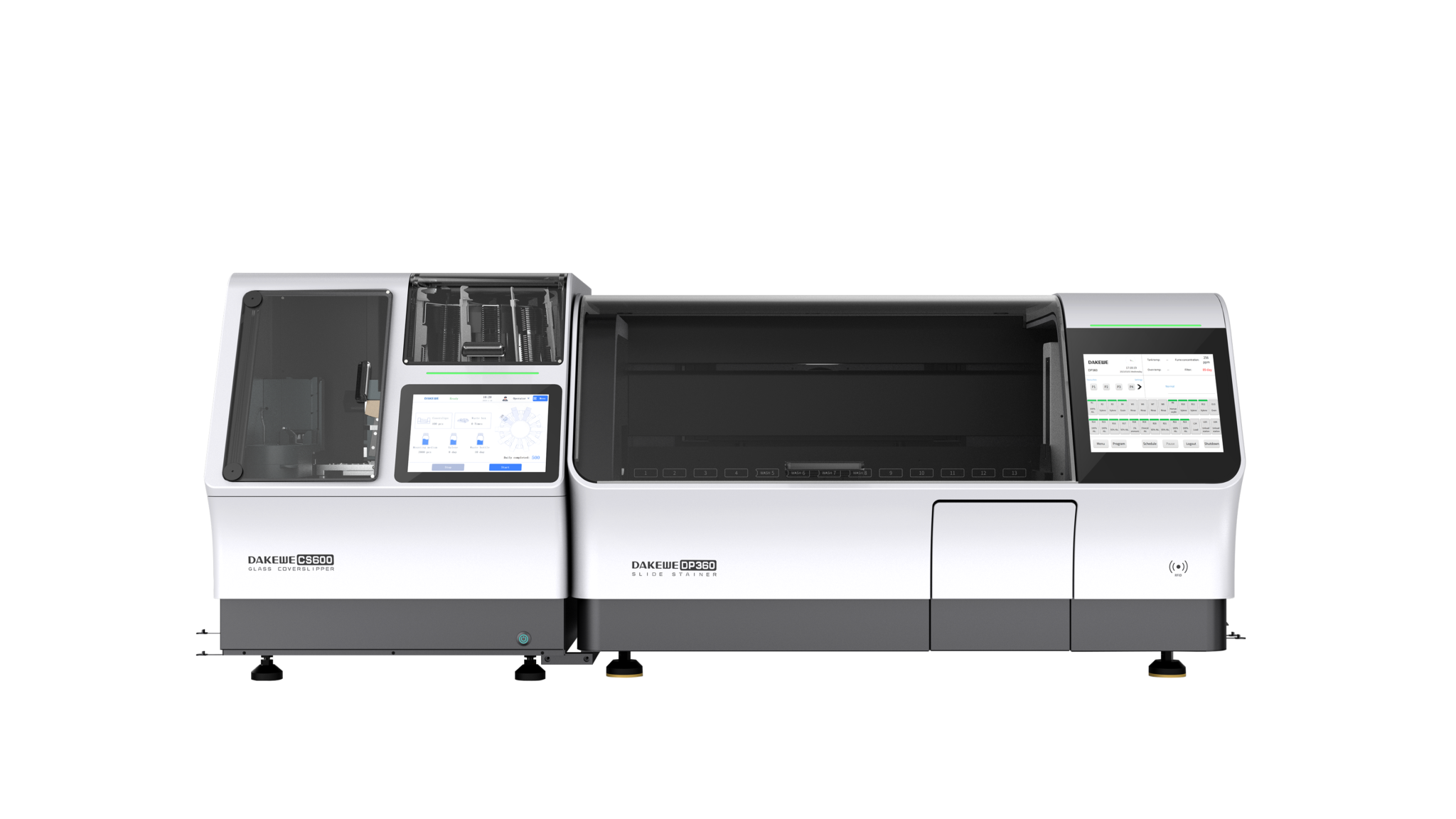 DP360 Automatic Slide Stainer with 26 Stations and CS600 Coverslipper ...
